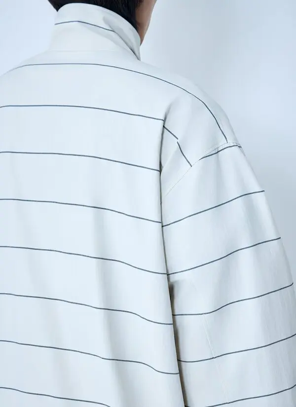 Balenciaga Striped Track Jacket - White