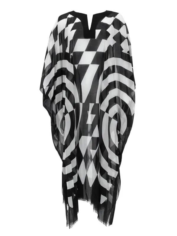 Dries Van Noten Caftan With Print - Multicolor