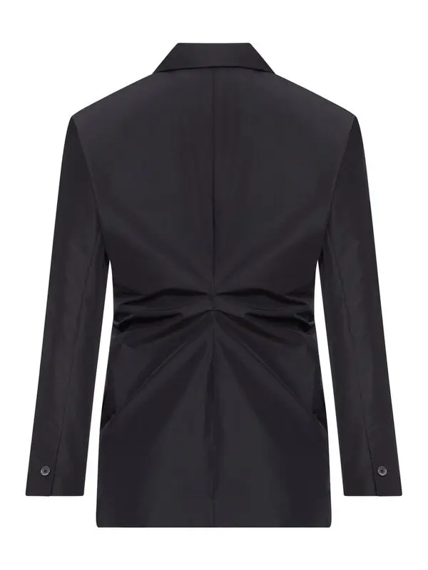 JIL SANDER Tailored Blazer In Technical Fabric With Back Draping