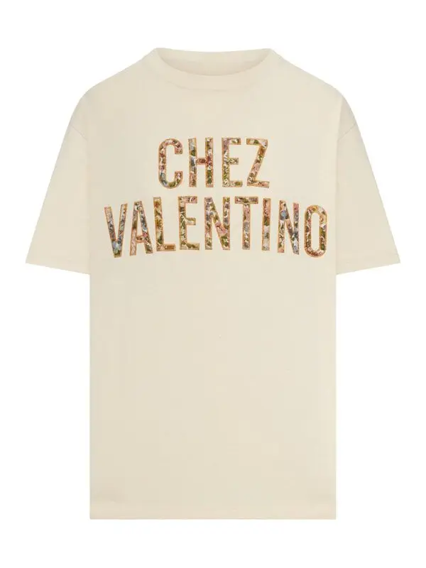 Valentino Garavani Embroidered Cotton T-shirt - Multicolor