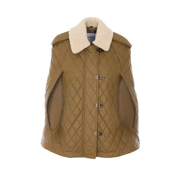 Burberry Quilted Cape - Cream