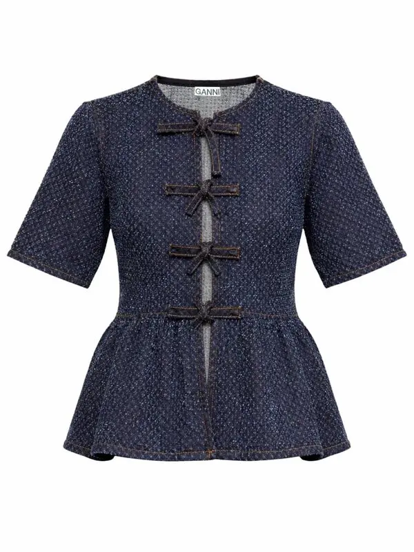 GANNI Blusa Peplum