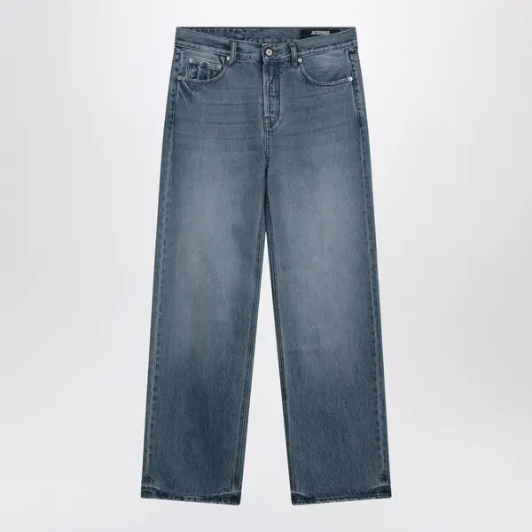 Jacquemus Straight-leg Jeans In De-nã®mes Denim - Blue