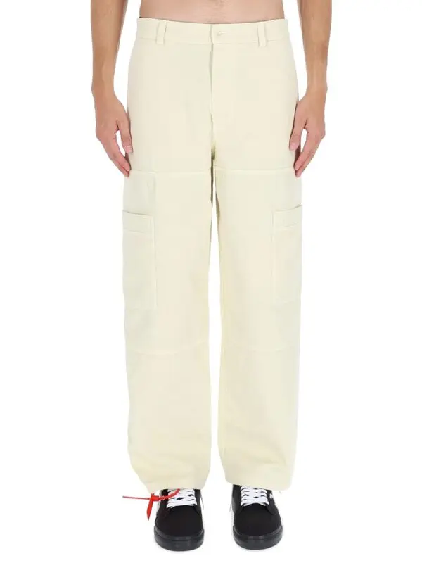 Off-White Cargo Pants - Cream