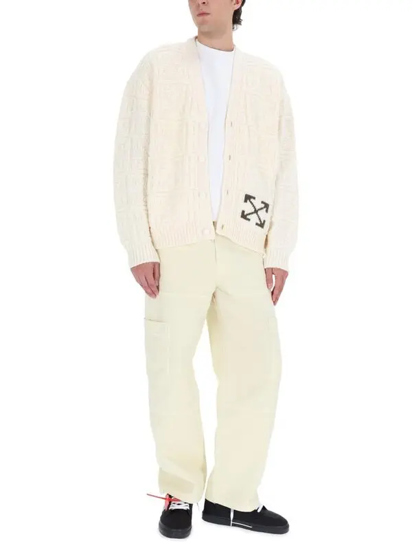 Off-White Cargo Pants - Cream