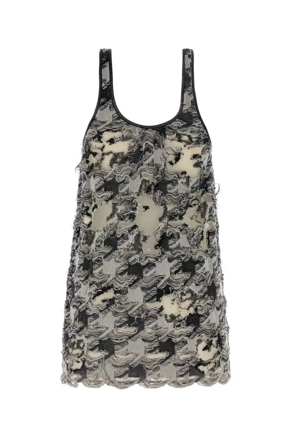 DIESEL® Cotton Blend Mini Dress
