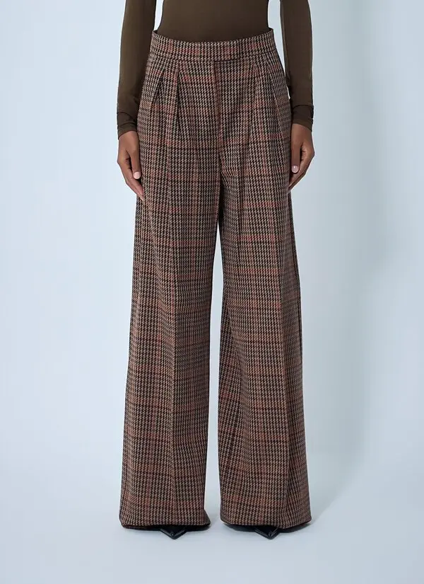 Max Mara Tailored Wool-blend Pants - Brown