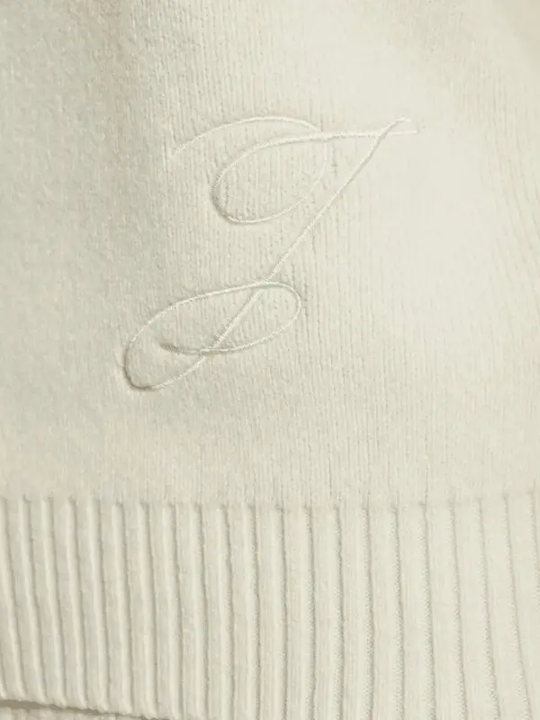 Jacquemus Embroidered Football Sweater - White