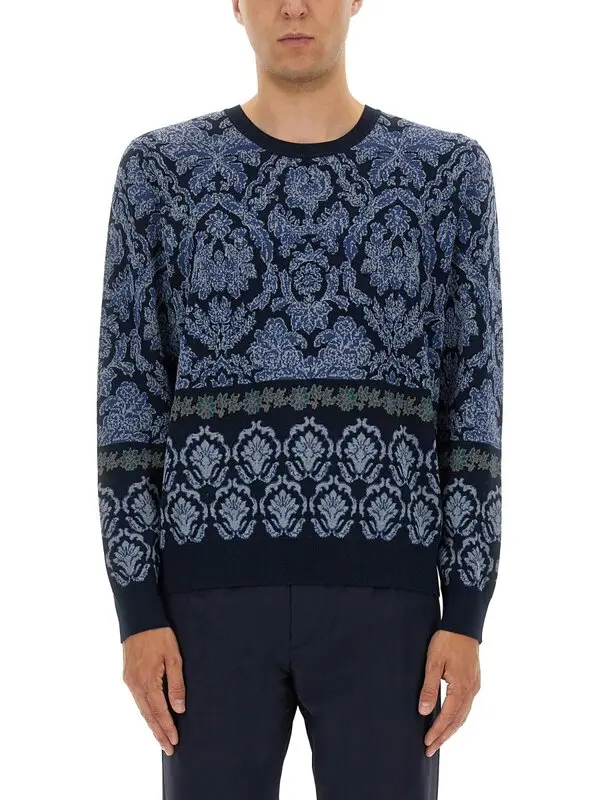 Etro Cotton Jacquard Knit Pullover