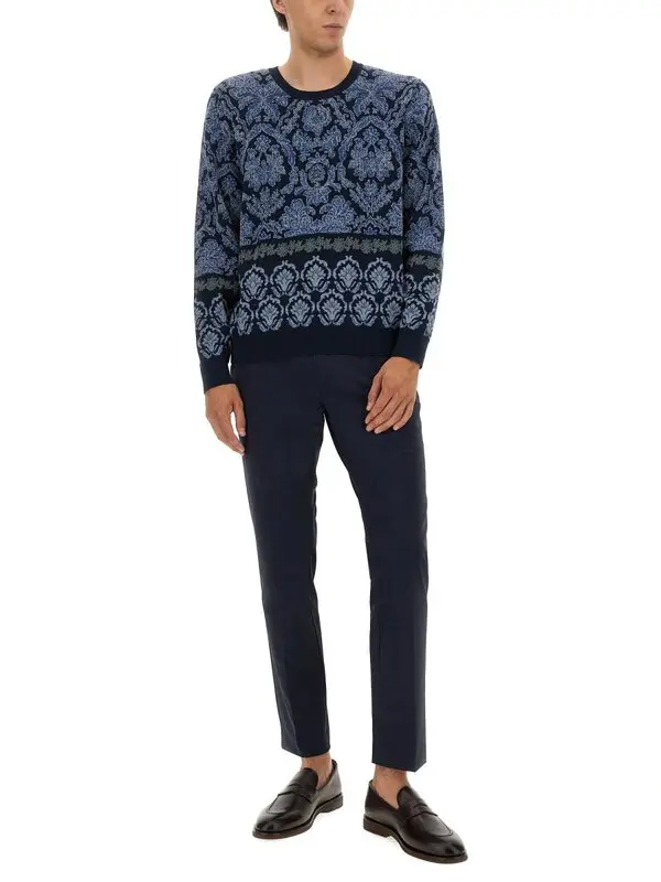 Etro Cotton Jacquard Knit Pullover
