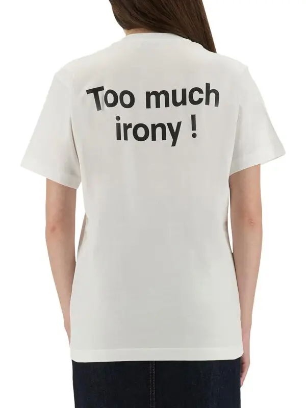Moschino Too Much Irony Printed Cotton T-shirt
