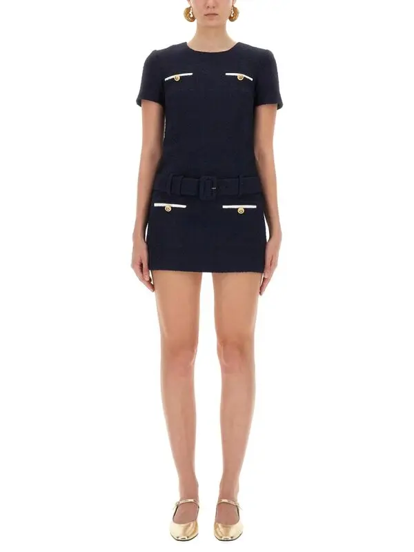 SELF-PORTRAIT Mini Boucle Dress