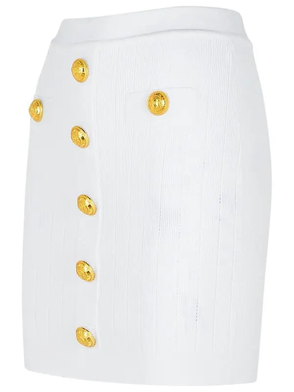 Balmain Mini Skirt - White