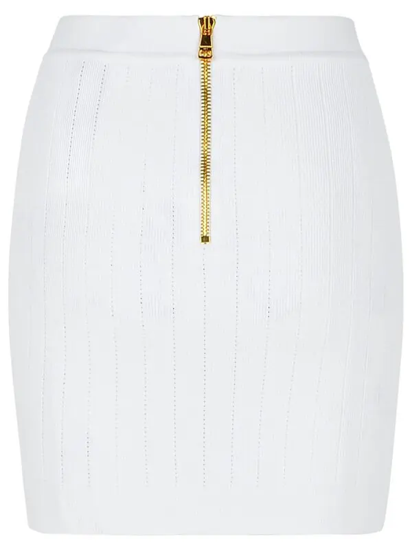 Balmain Mini Skirt - White