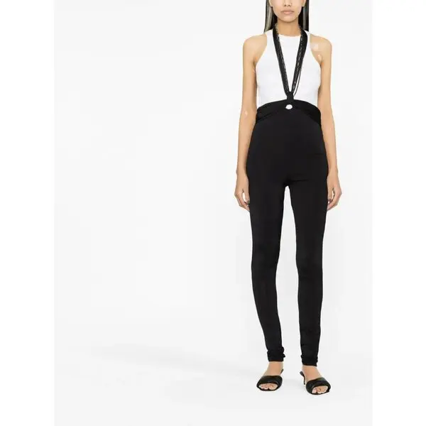 Attico Halterneck High-waisted Skinny Trousers