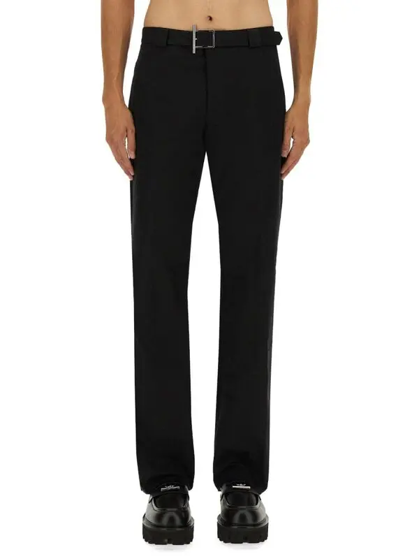 Alexander McQueen Pants With T-bar Belt