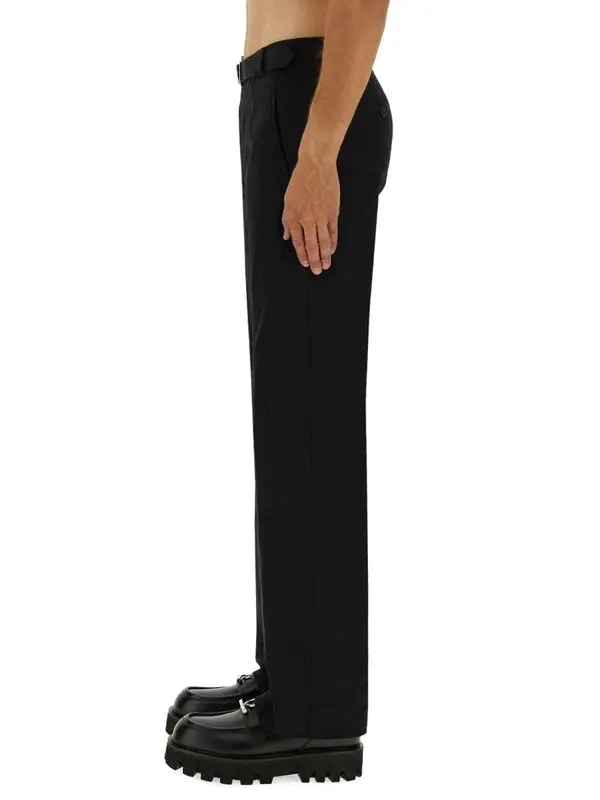 Alexander McQueen Pants With T-bar Belt