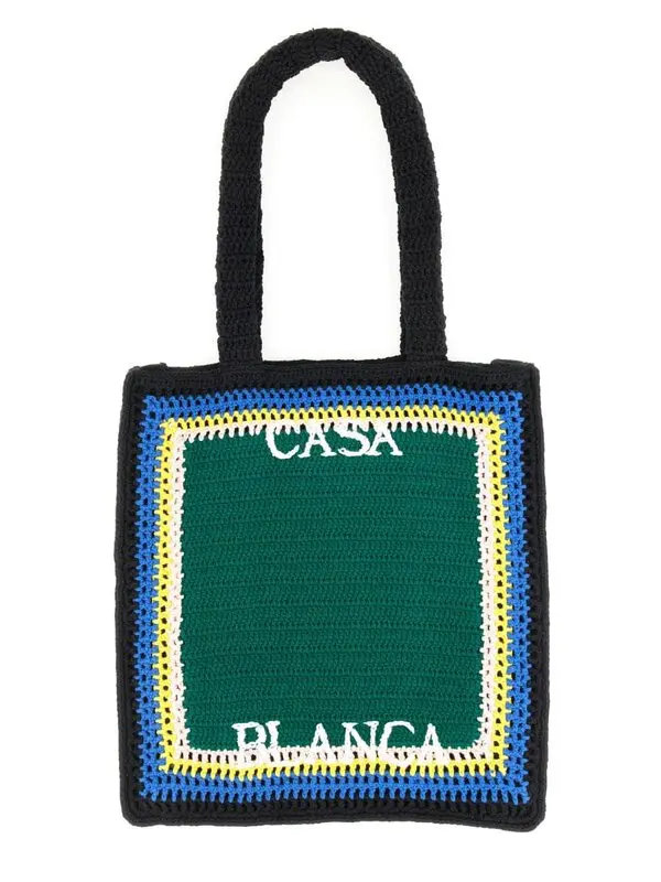 Casablanca Crochet Bag - Green