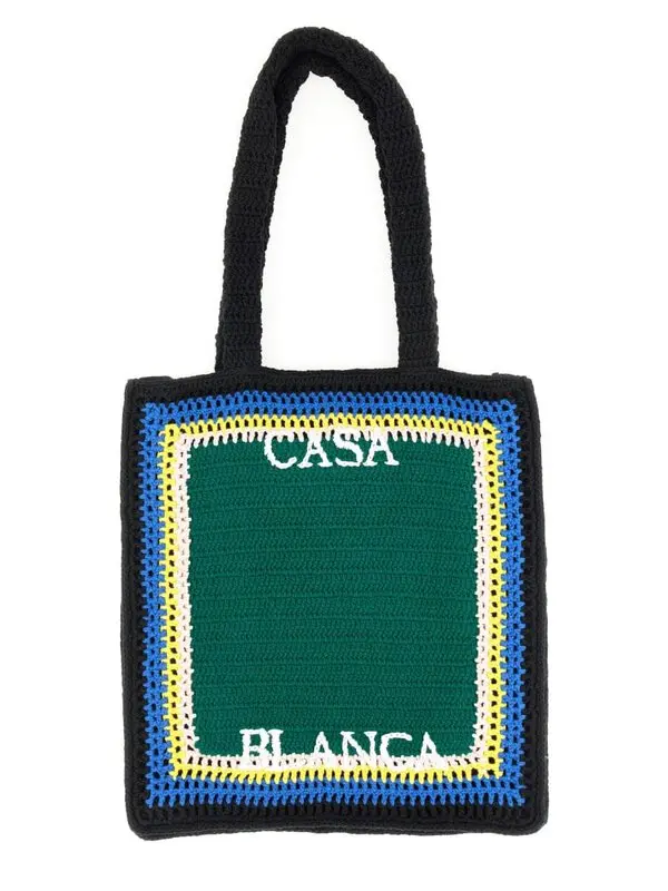 Casablanca Crochet Bag - Green