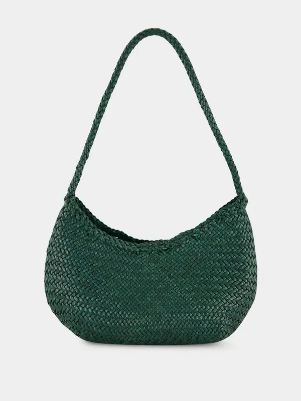 Dragon Diffusion Forest Nova Luna Woven Leather Tote