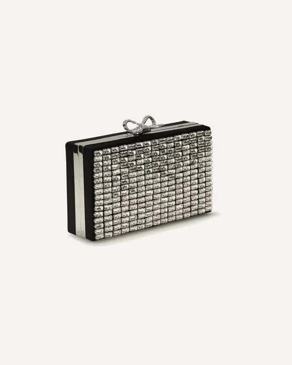 SELF-PORTRAIT Crystal Chainmail Clutch