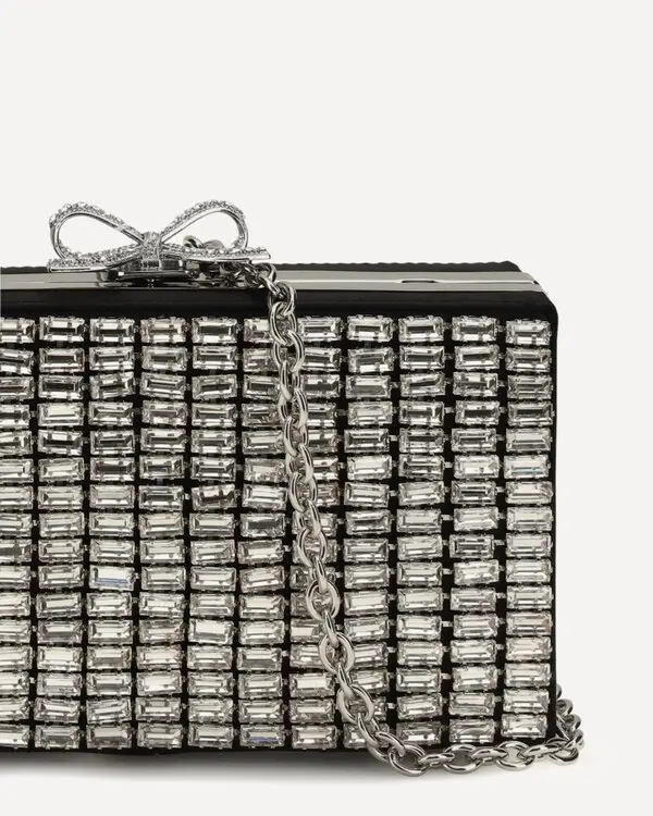 SELF-PORTRAIT Crystal Chainmail Clutch