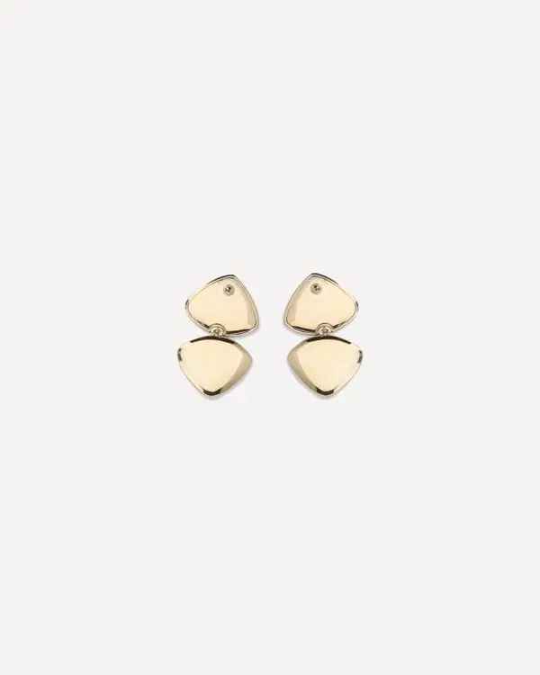 SELF-PORTRAIT Two-tone Speckled Enamel Earrings