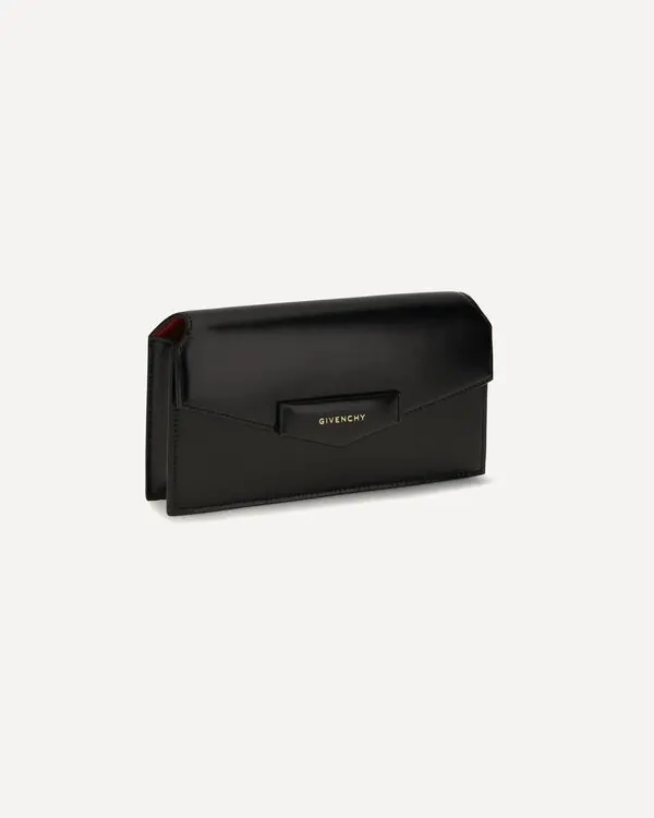 Givenchy Antigona Box Leather Pouch With Chain