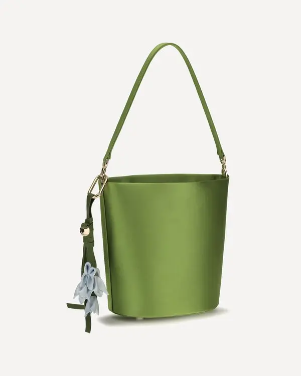 SELF-PORTRAIT Satin Bucket Bag