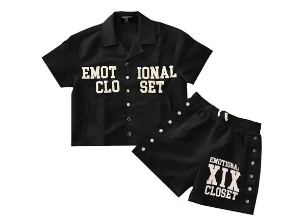 Mixed Emotion Backyard Nylon Short Set