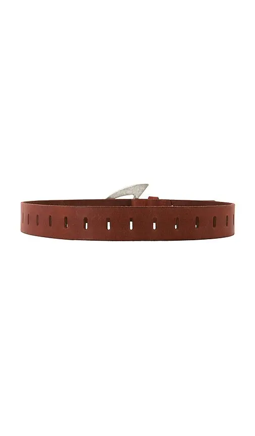 Free People Noa Belt In Red - Crimson