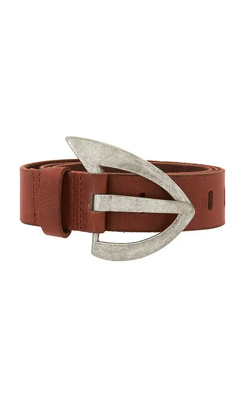 Free People Noa Belt In Red - Crimson