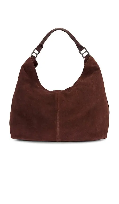 Free People Suzie Suede Slouch Tote In Brown
