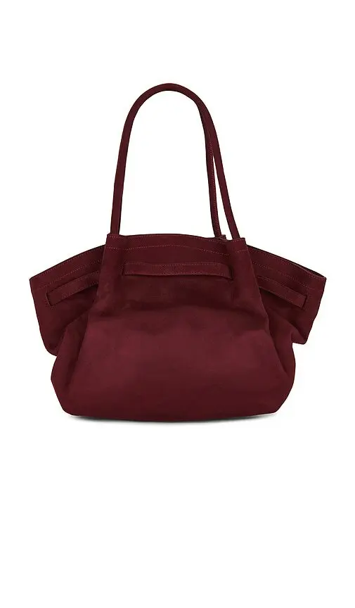 Jw Pei Hana Faux Suede Medium Tote Bag - Claret