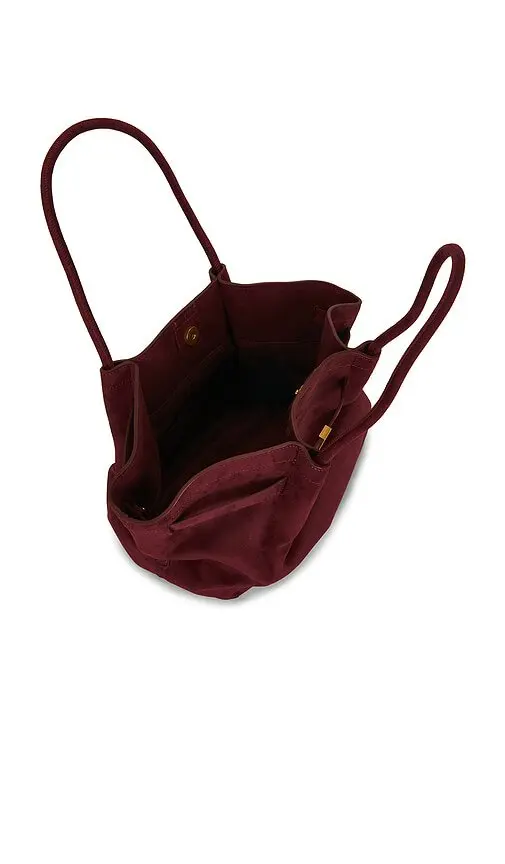 Jw Pei Hana Faux Suede Medium Tote Bag - Claret
