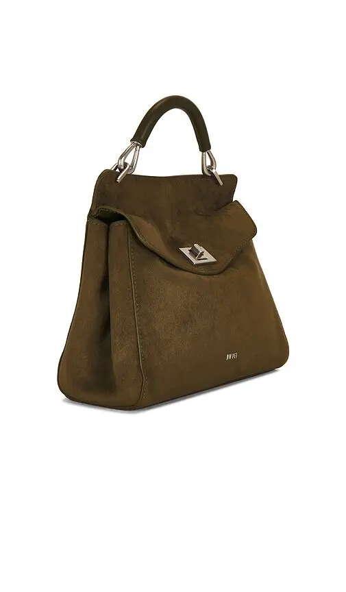 Jw Pei Lucia Classic Faux Suede Top Handle Bag
