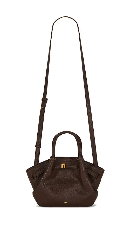 Jw Pei Hana Mini Tote Bag In Brown - Dark Brown