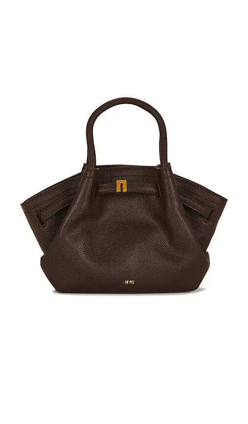 Jw Pei Hana Mini Tote Bag In Brown - Dark Brown