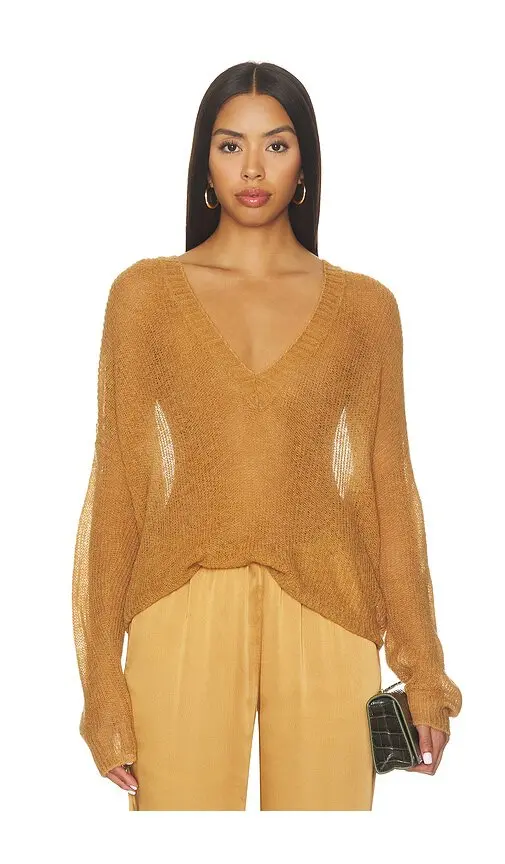 SEROYA Madena Knit V-neck Sweater