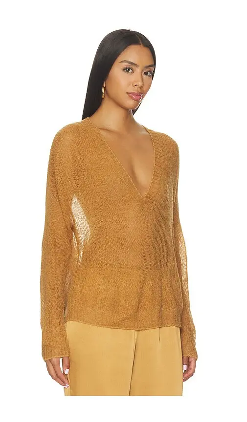 SEROYA Madena Knit V-neck Sweater