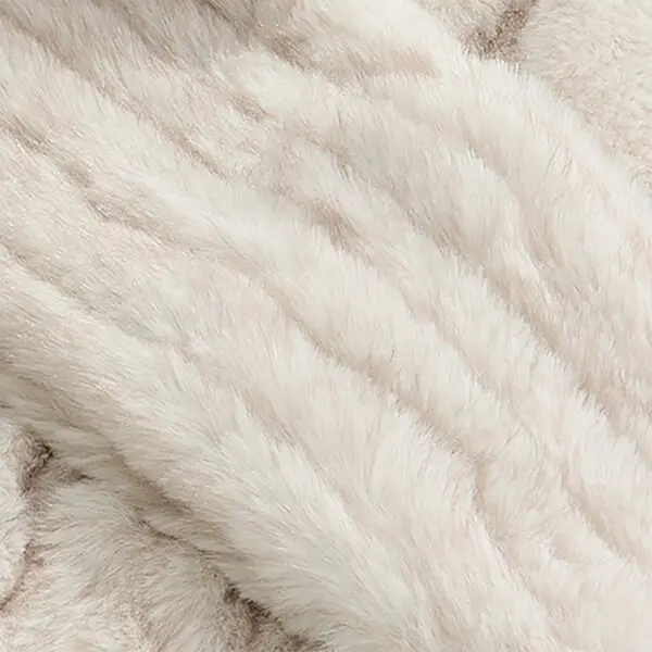 BROOKSTONE Faux Fur Weighted Neck Warmer - Ivory