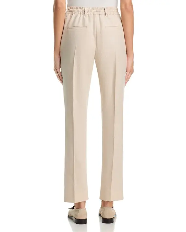 Eleventy Wool & Cashmere Drawstring Pants - Sand