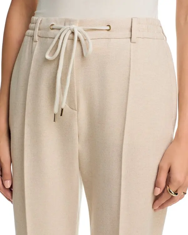 Eleventy Wool & Cashmere Drawstring Pants - Sand