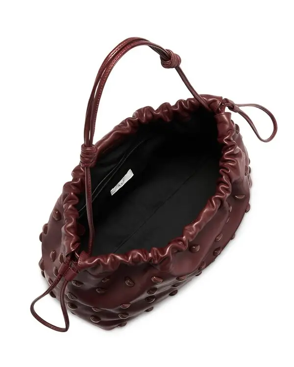 A.L.C. Arlo Embellished Leather Shoulder Bag - Syrah