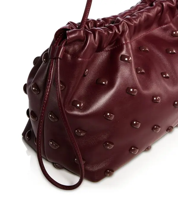 A.L.C. Arlo Embellished Leather Shoulder Bag - Syrah