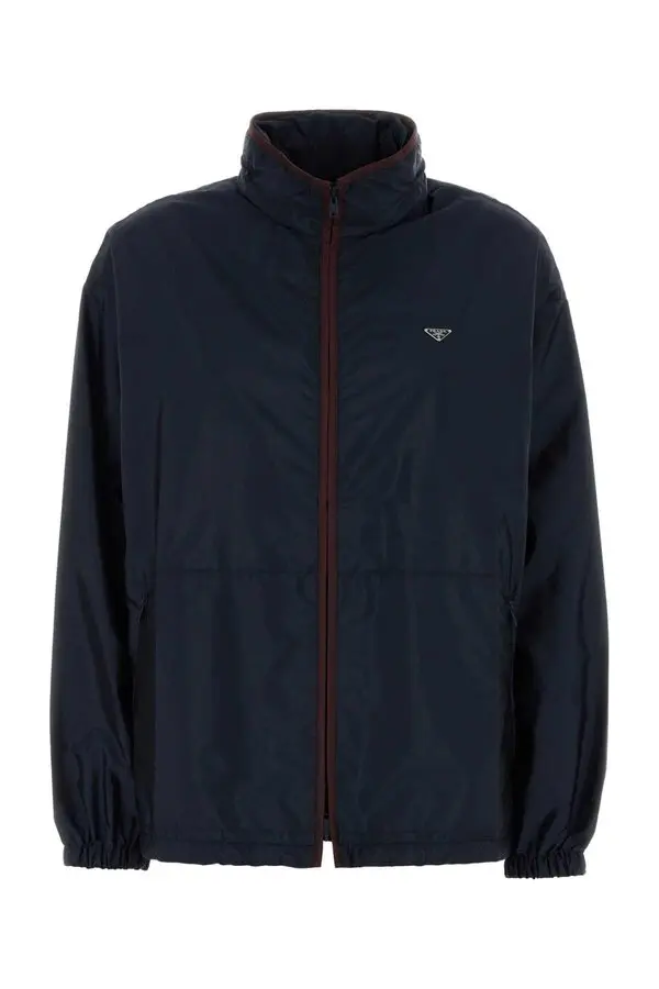 Prada Navy Re-nylon Windbreaker - Blue