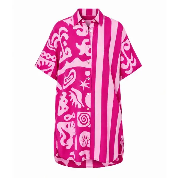 PALM COLLECTIVE Tanzanite Shirt Dress