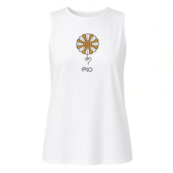 ELO Plano Sleeveless Flower Top