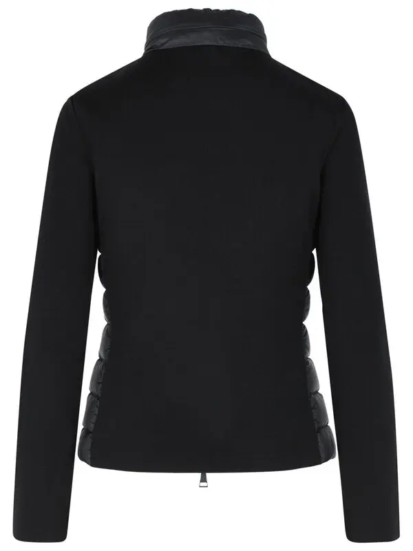 Moncler Padded Virgin Wool Cardigan With Zip