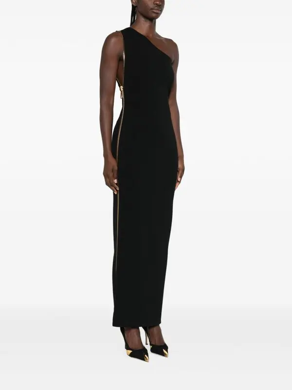Elisabetta Franchi One-shoulder Long Dress
